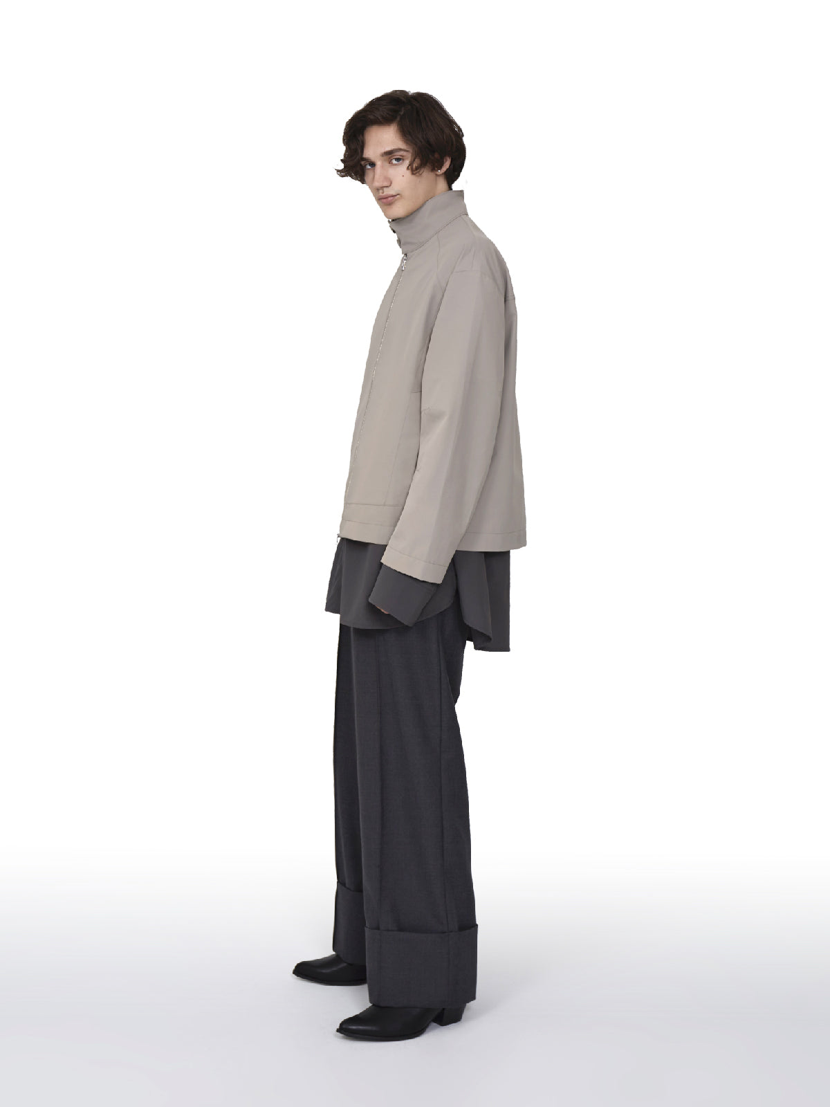 “PROFiLE” STAND COLLAR JACKET